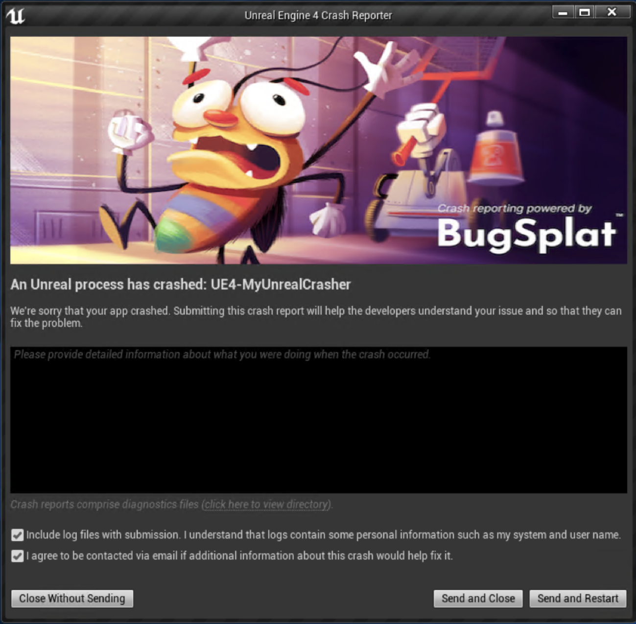 Customizing The Unreal Engine Crash Report Client Bugsplat Blog