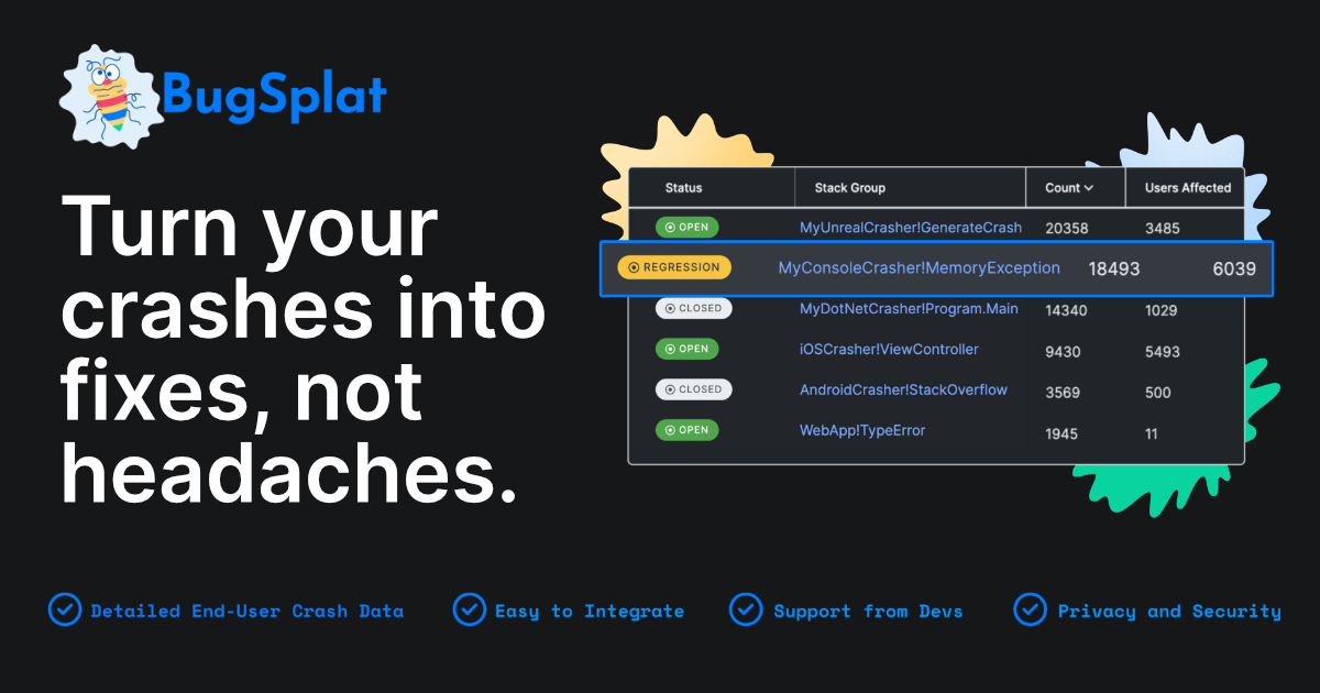 Features – BugSplat